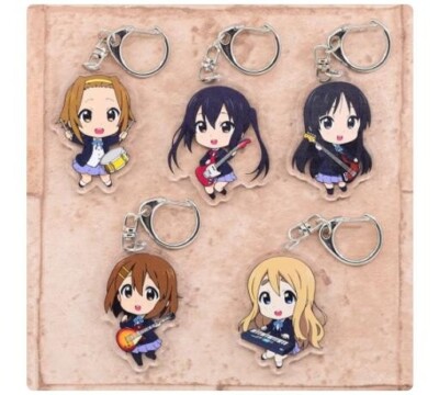 lot 20pcs Japanese anime mix Acrylic Keychain Key Chain Girls boy ...