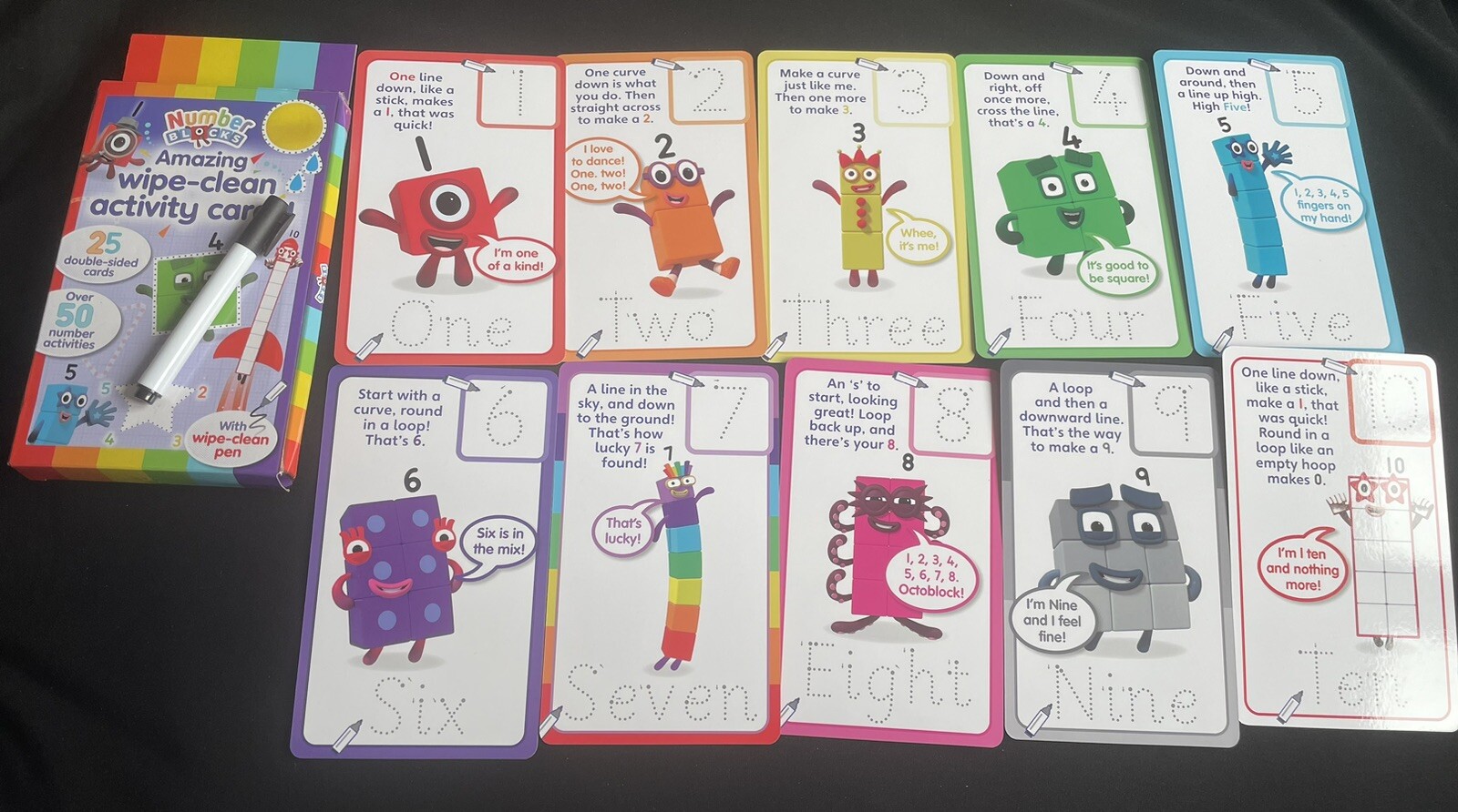 🔥New CBeebies Numberblocks Wipe-Clean | Grelly USA