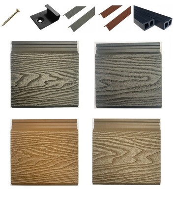 Composite Cladding Boards Woodgrain Plastic Exterior from £12.99 Per Board | eBay