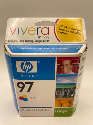 HP 97 Inkjet Tri-Color Large Ink Print Cartridge C9363WN OEM Exp 06/09 ...