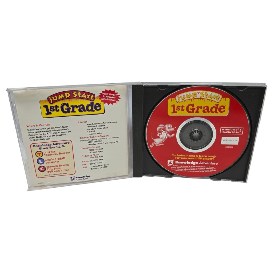 Jump Start 1st Grade Knowledge Adventure CD-ROM Homeschool Educational ...