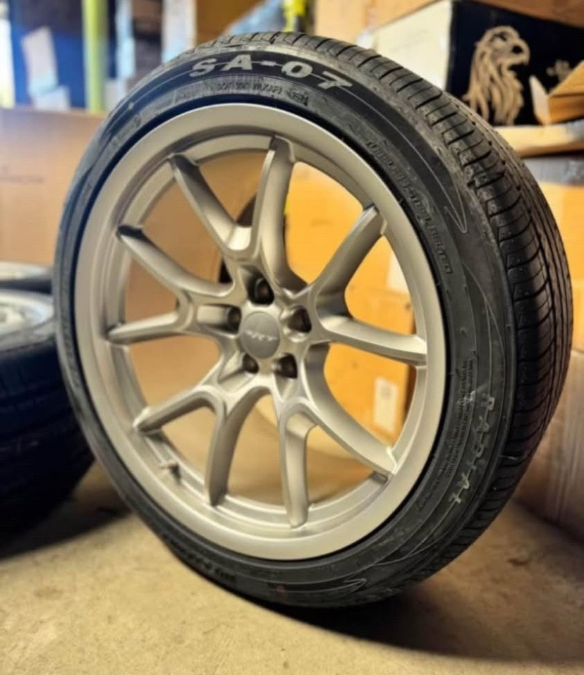 20X11 SATIN SILVER HELLCAT WIDEBODY WHEELS RIMS TIRES CHARGER ...