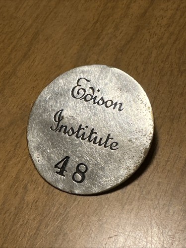 Ford Motor Company Edison Institute Employee Badge #48 | eBay