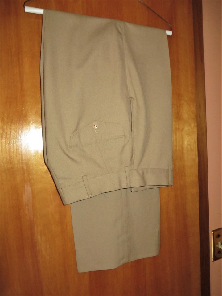 VINTAGE COLD WAR U.S. ARMY TAN TROPICAL WORSTED UNIFORM, JACKET ...