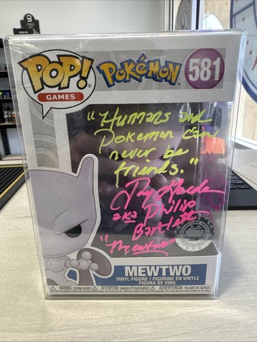 Mewtwo 581 Autographed Funko Pop Jay Goede AKA Philip Bartlett #40/50 ...