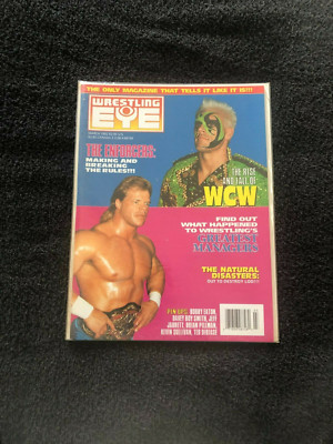 WRESTLING EYE MAGAZINE MARCH 1992 STING AND LEX LUGER NICE GRADE MK22 ...