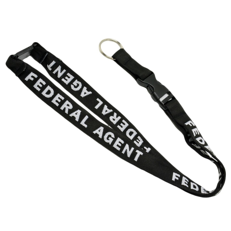 Federal Agent Lanyard ID Badge Card Holder Police FBI ATF DEA Key Ring ...