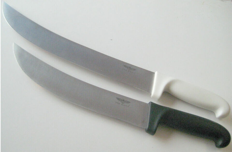 10 9 1/2 inch and 10 12 inch professional butcher/cimeter knife (New ...