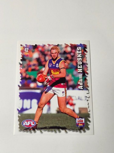 2000 AFL SELECT STICKER BRISBANE LIONS ADAM HEUSKES #42 | eBay