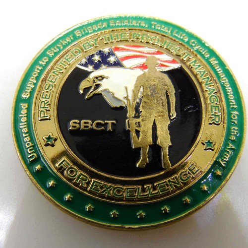 PROJECT MANAGEMENT OFFICE STRYKER BRIGADE COMBAT TEAM CHALLENGE COIN | eBay
