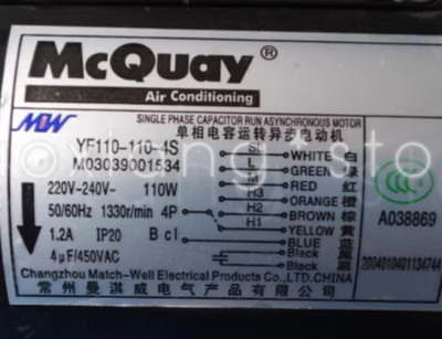 1PC air conditioning motor accessories YF110-110-4S | eBay