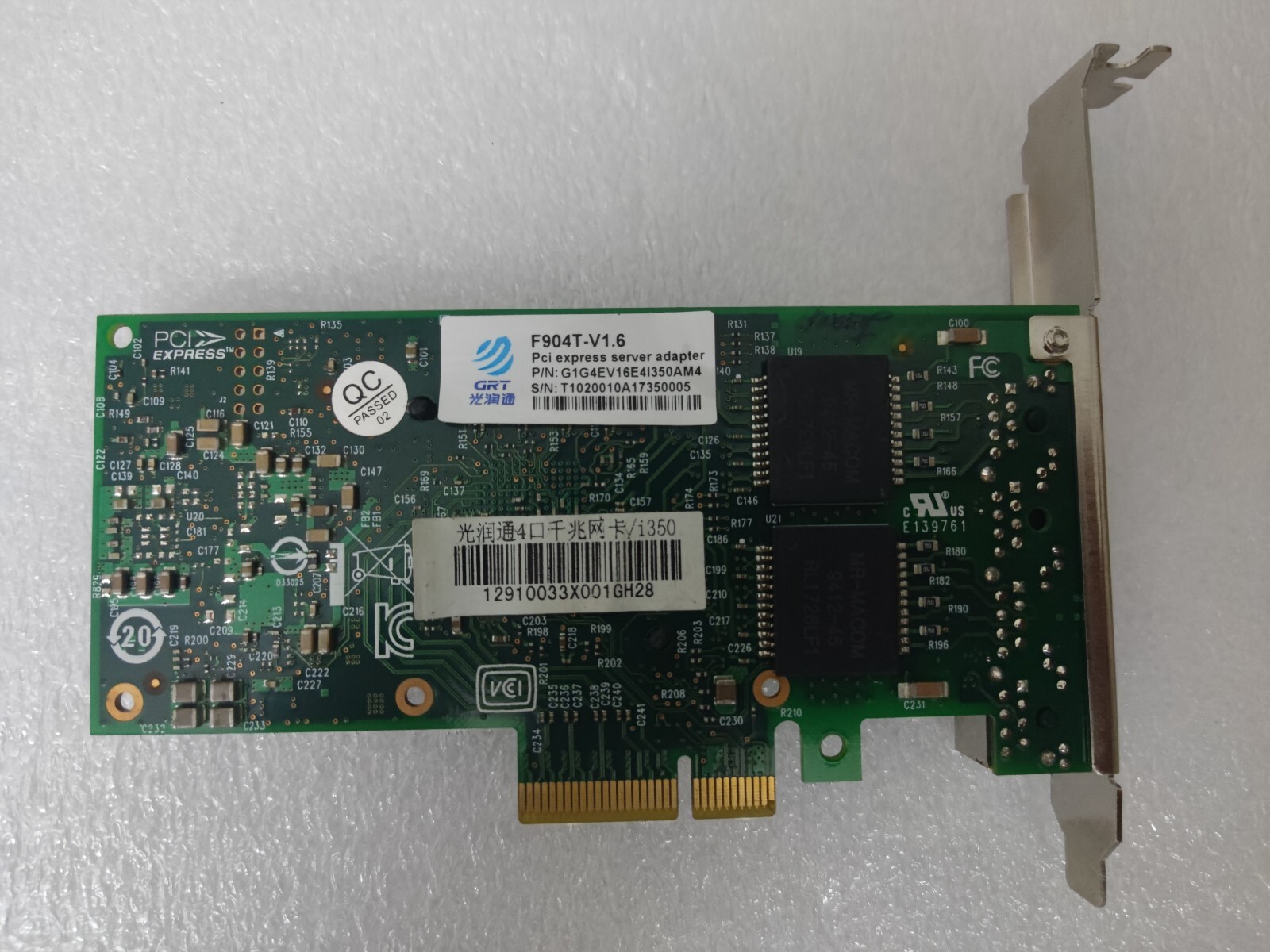 OEM i350-T4 PCIe x4 Ethernet Adapter NIC Network Quad Ports Card | eBay