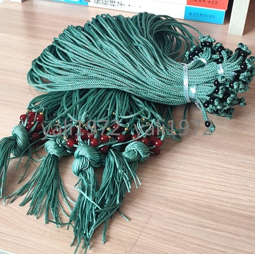 100Pcs Green Hand Woven Braided Beads Rope String Cord Rope For Pendant ...