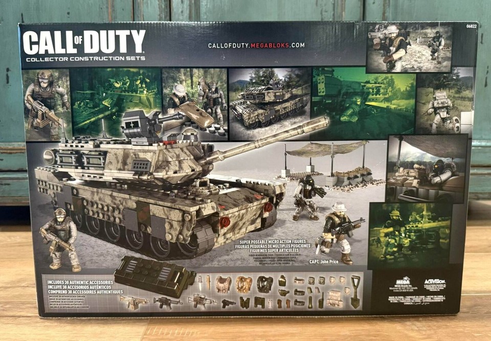 MEGA-BLOKS HEAVY ARMOUR OUTPOST 06822 Call Of Duty Tank Set Military ...