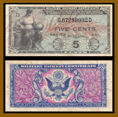 MPC 5 Cents, Serie 481 Plate 73 Cir | eBay