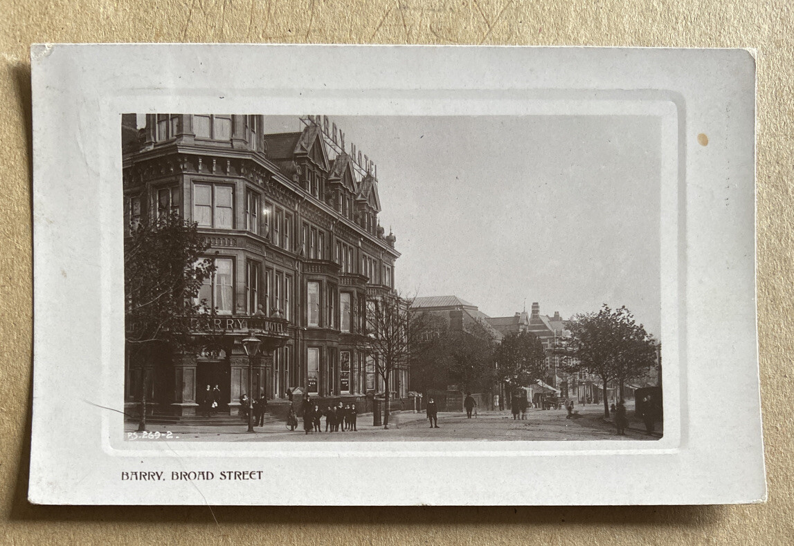 Broad Street Barry Glamorgan Wales Real Photographic Postcard | eBay UK