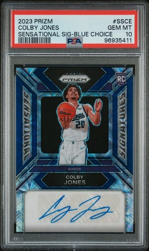 PSA 10 - COLBY JONES #/49 Auto - 2023 Prizm Sensational Signature ...