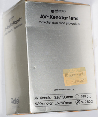 Schneider Kreuznach AV Xenotar 3,5/90mm HFT Rollei Rolleivision 66 Mint ...