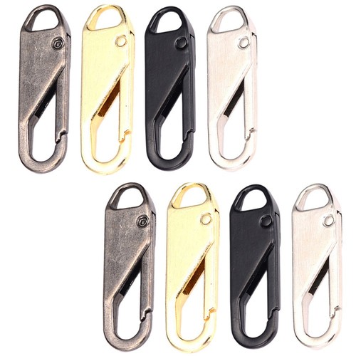 8 Pcs Zipper Pull Metal Replacement Extension Detachable Tabs Tags ...