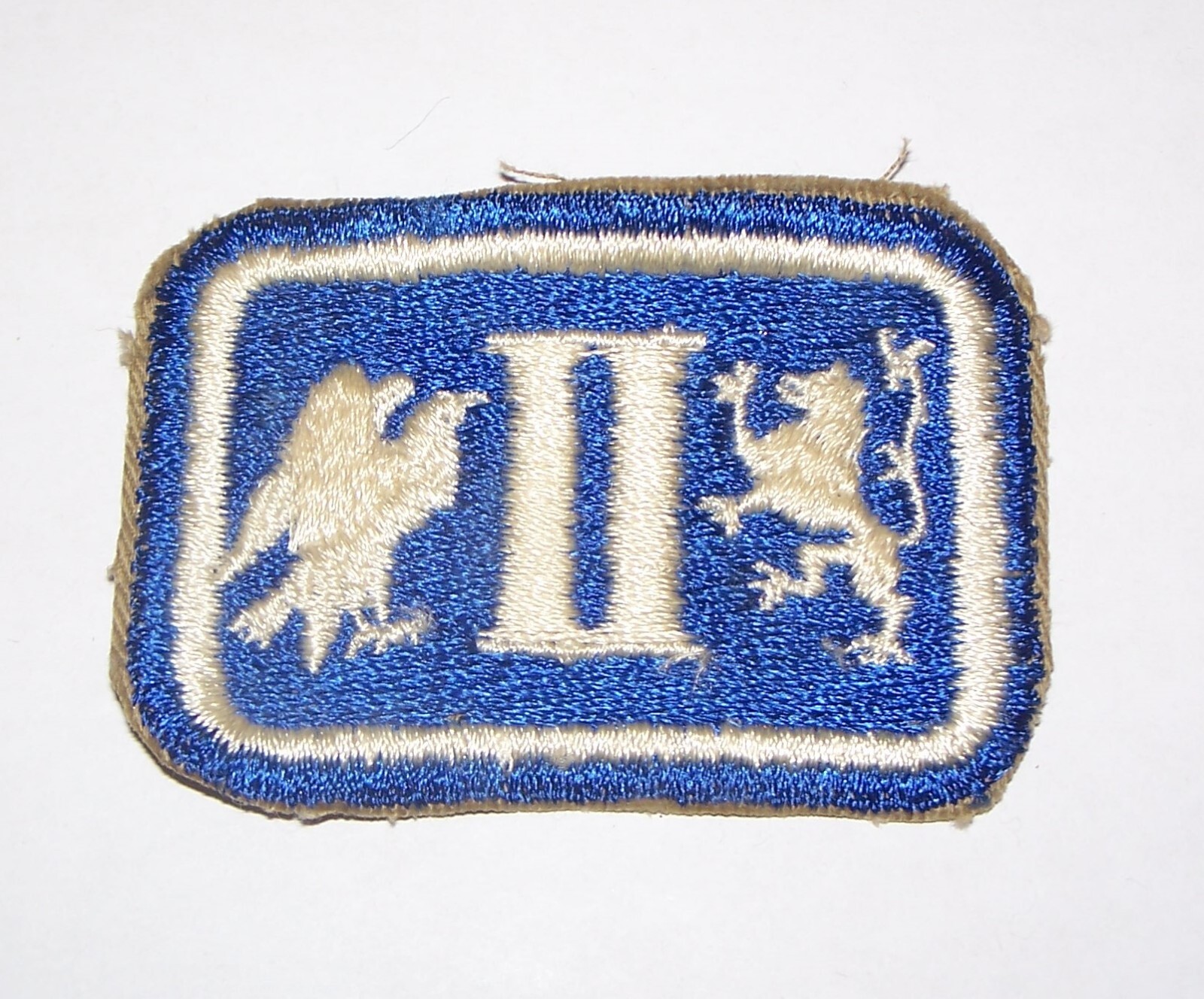 U S Army 2nd Corps Eagle II Lion Blue/White Patch. Size 3" X 2". | eBay