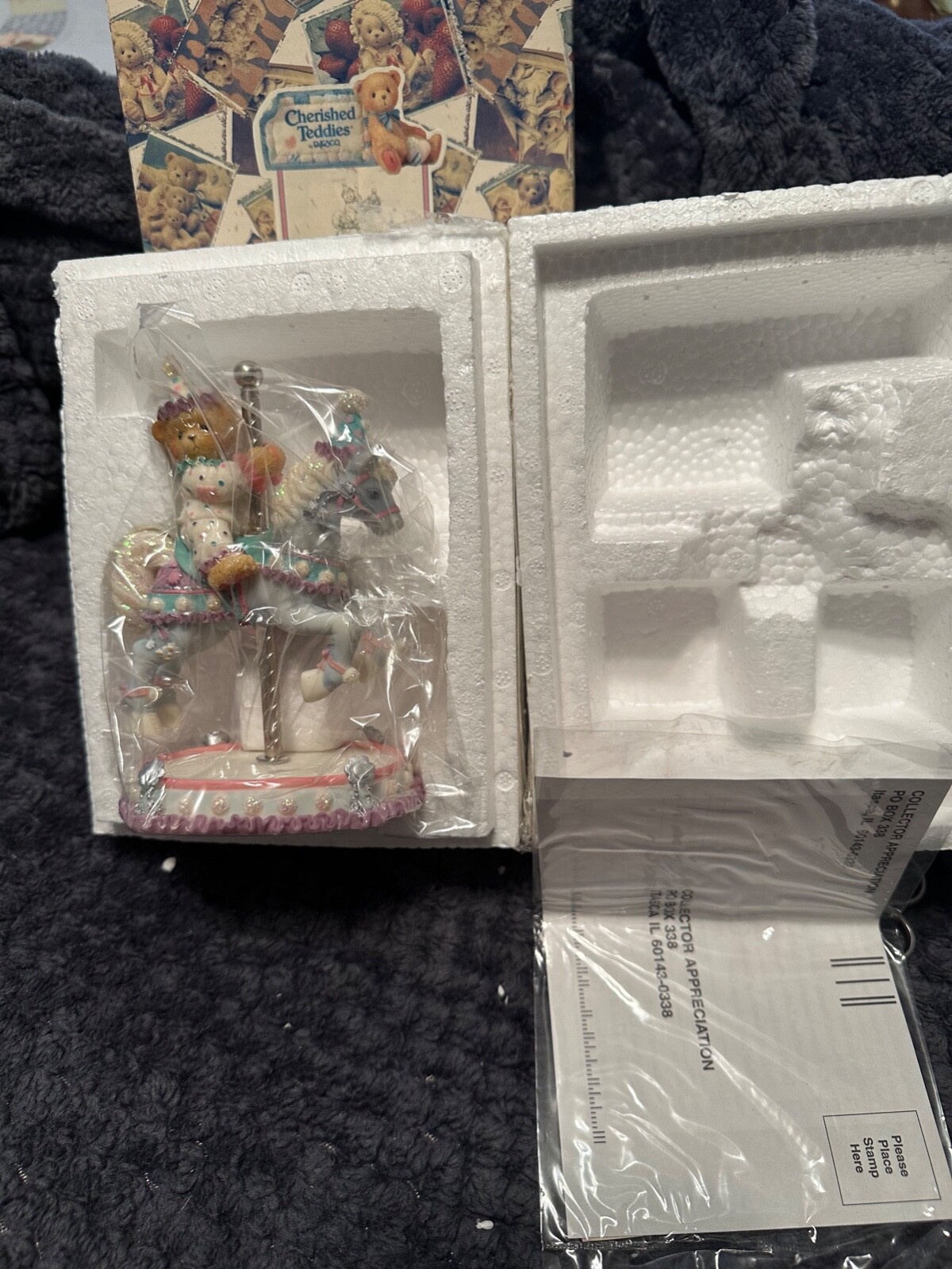 Cherished Teddies ARCHIE Horse on Carousel Series Clown Figurine ...