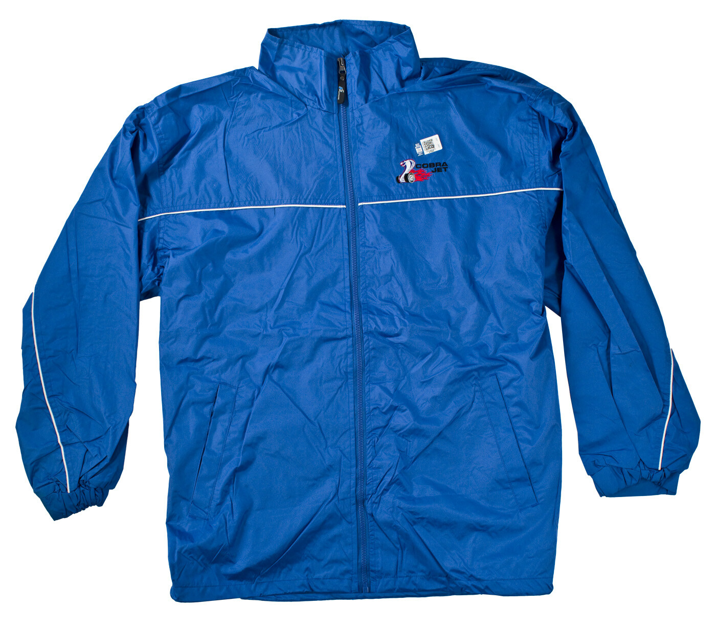 Ford Mustang Shelby Cobra Jet Blue Embroidered Full Zip Windbreaker ...