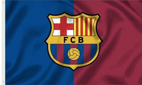 Barcelona FC Two Tone Flag Banner 3x5 ft Spain Soccer Bicolor New ...