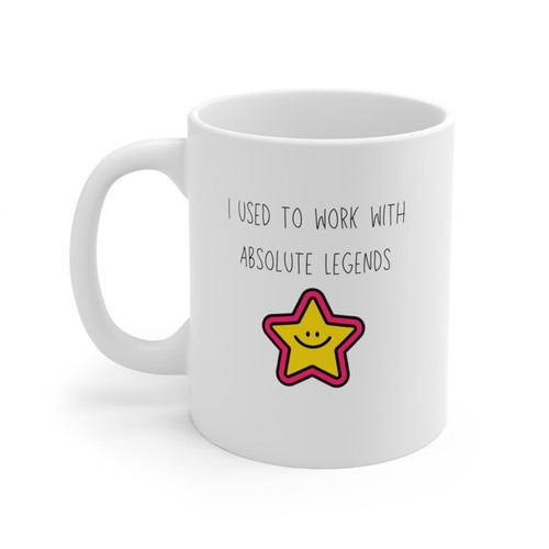 Retirement mug quitter resignation I used to work with absolute legends ...
