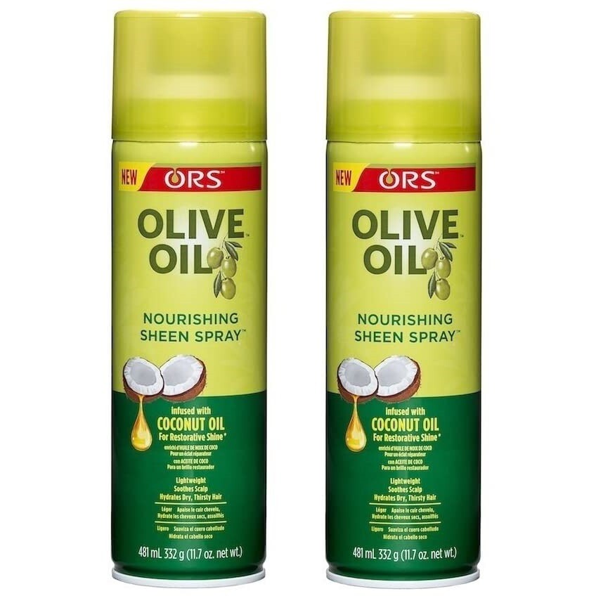 3X ORS Organic Root Stimulator Olive Oil Nourishing Sheen Spray Coconut ...