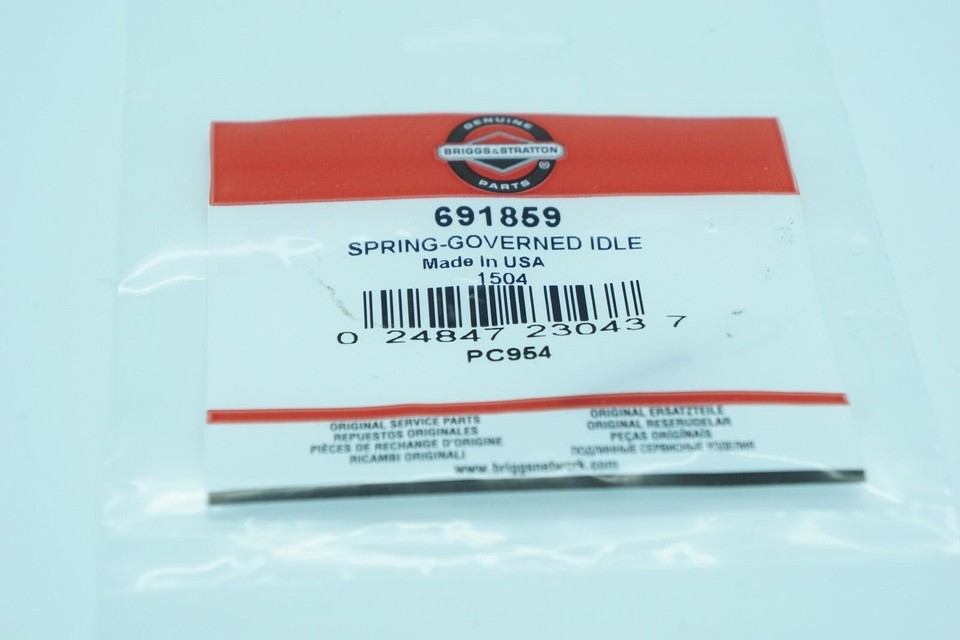 GENUINE OEM BRIGGS & STRATTON PART # 691859 CARBURETOR GOVERNOR IDLE ...