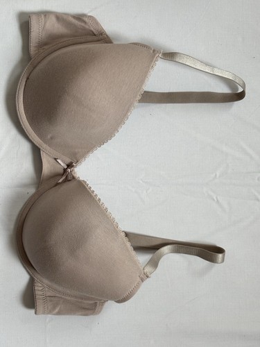 40B TU Beige Underwired Padded Tshirt Bra | eBay UK