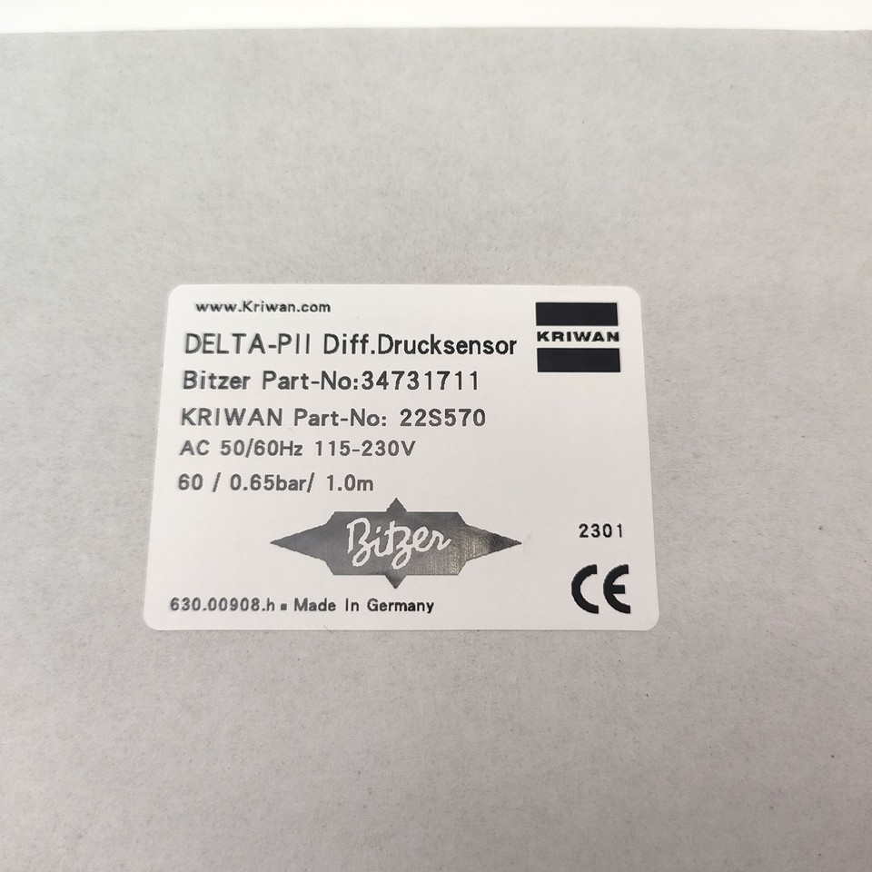 Compressor Oil Pressure Differential Switch with Copper Head for Bitzer ...