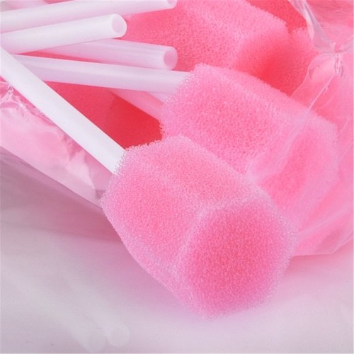 Disposable Oral Care Sponge Swab Tooth Cleaning Mouth Swabs 100pcs ...