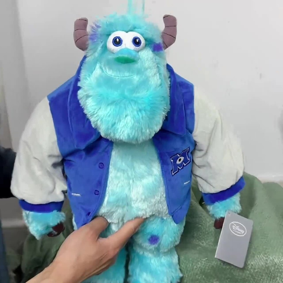 Large Disney Pixar Monster Inc University Sulley Sully Stuffed Plush ...