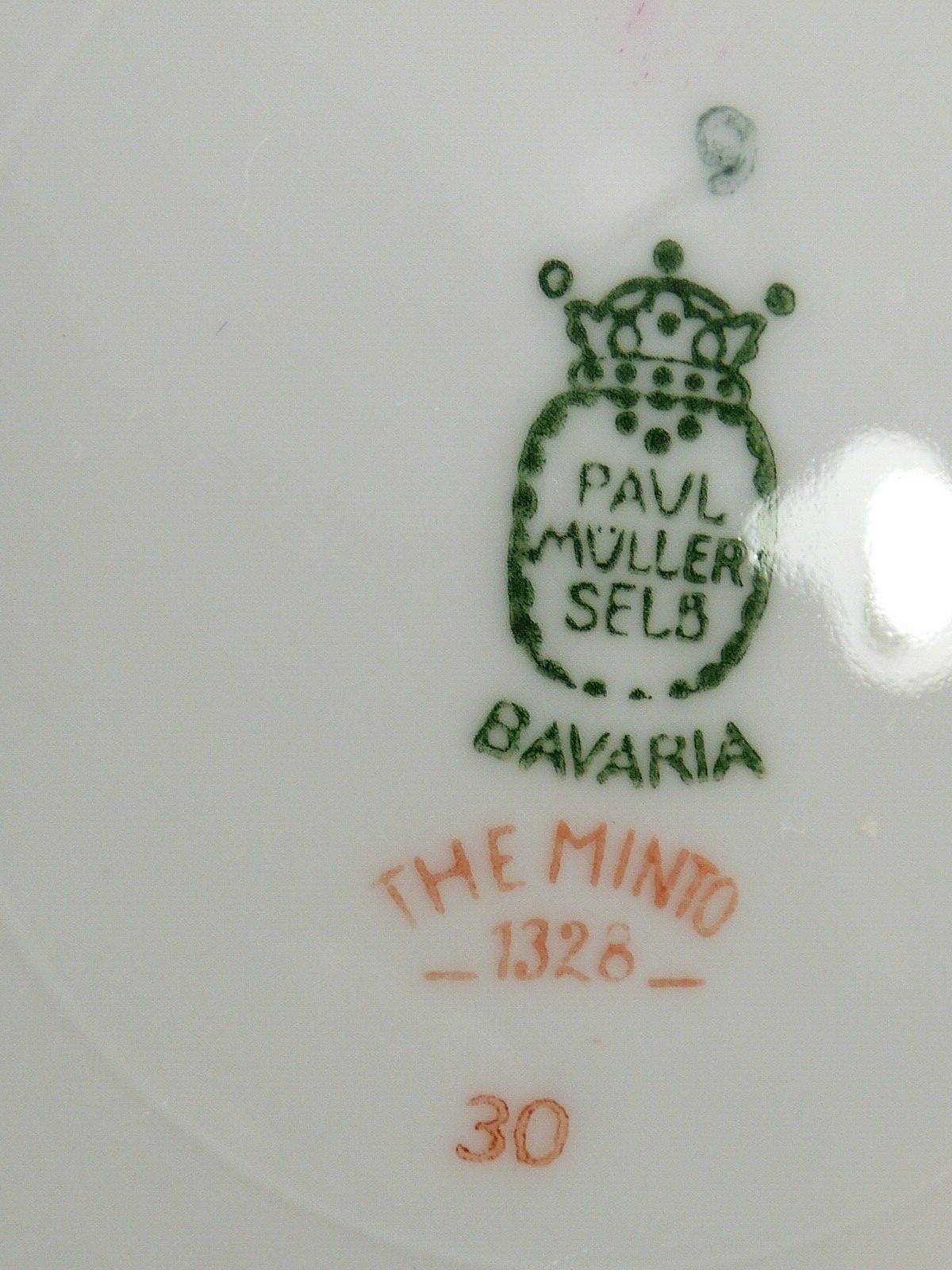 Vintage Paul Muller Selb Bavaria The Minto set of 3 plates Dinner salad ...