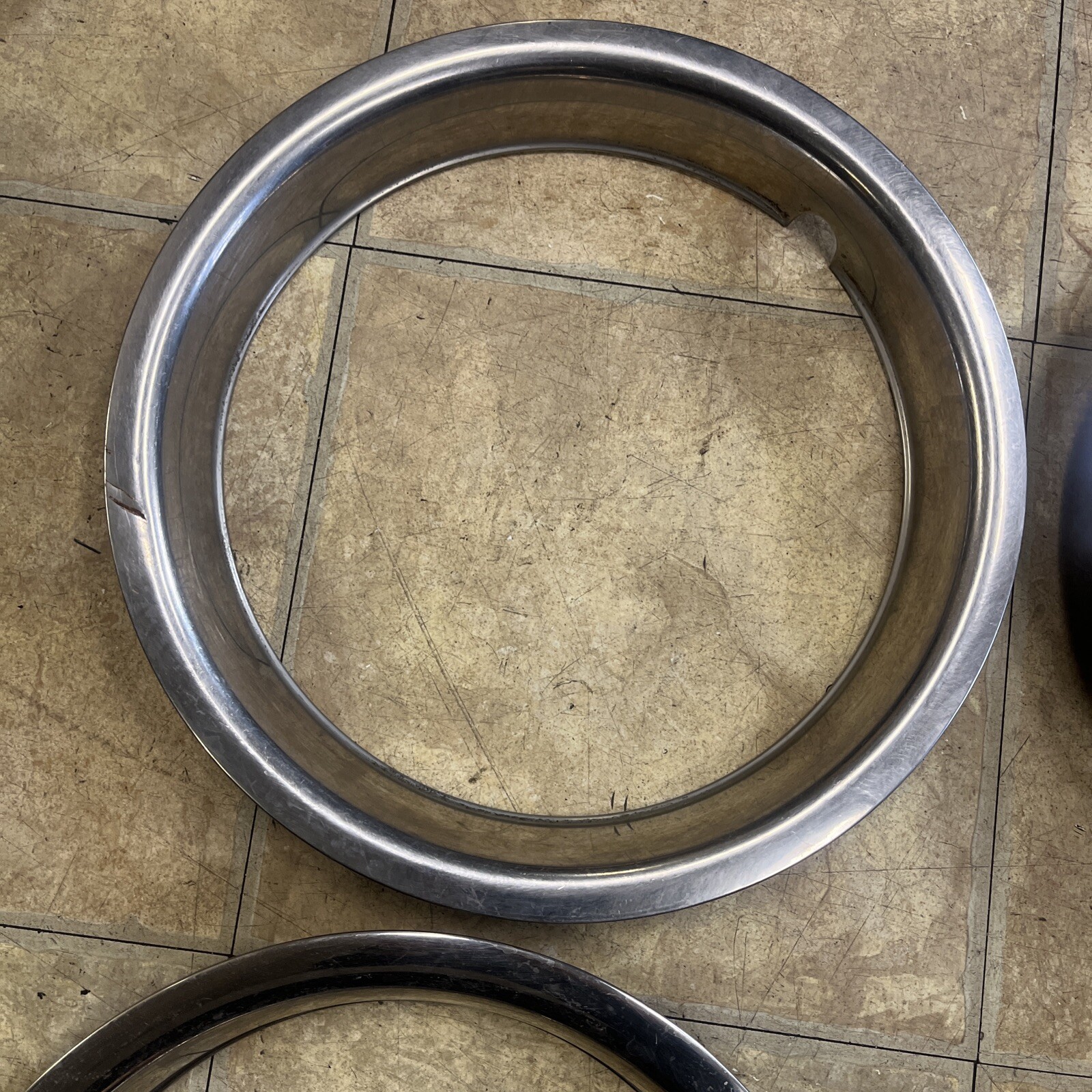 Chrome Wheel Rim Beauty Ring 75-84 VW Rabbit Jetta Pickup MK1 ~ Genuine ...