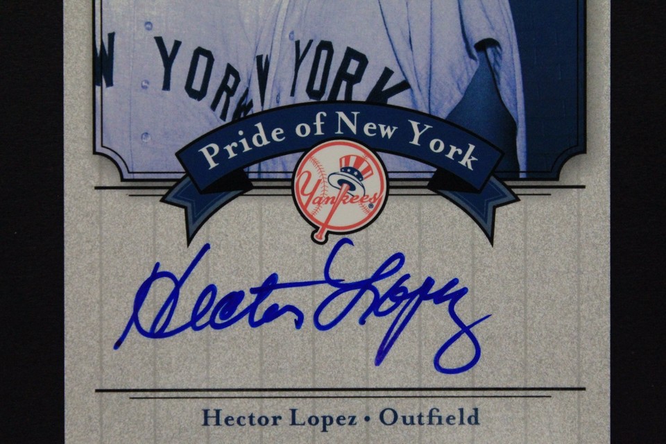 Hector Lopez Autograph 2003 UD Pride of New York Yankees Series Signed ...
