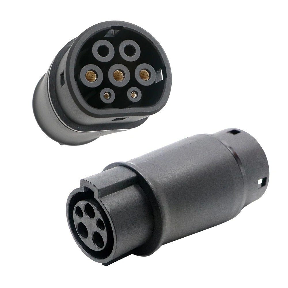EV Adapter Type1 to Type 2, J1772 Pile to IEC 62196-2 Vehicle Connector ...