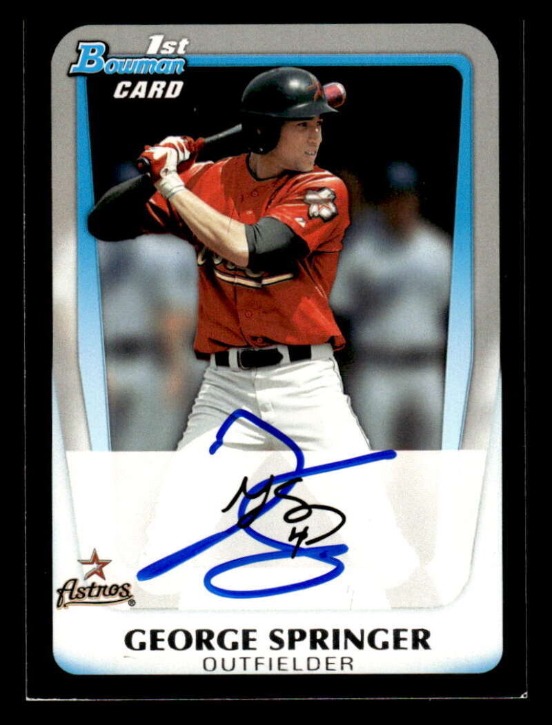 George Springer Autographed Memorabilia | Signed Photo, Jersey ...