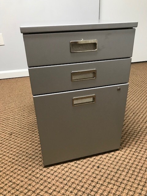 single drawer file cabinet w/2 pencil drawers | eBay