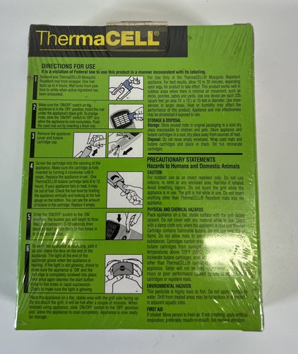 ThermaCELL Mosquito Repellent Refills Butane Cartridge & 3 Mats T20 | eBay