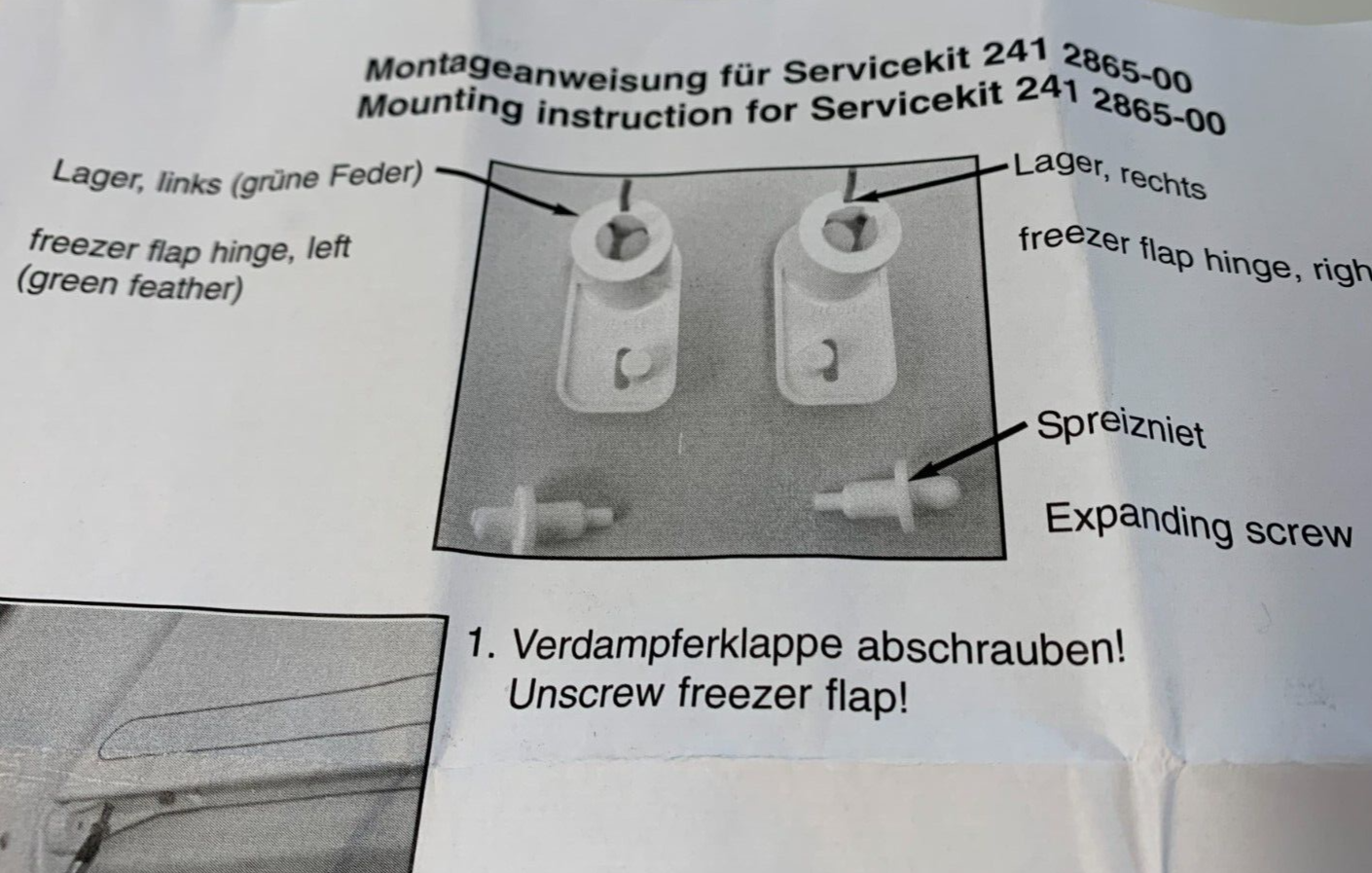 Dometic Fridge Freezer Door Hinge Electrolux 4200 Pivot Caravan ...