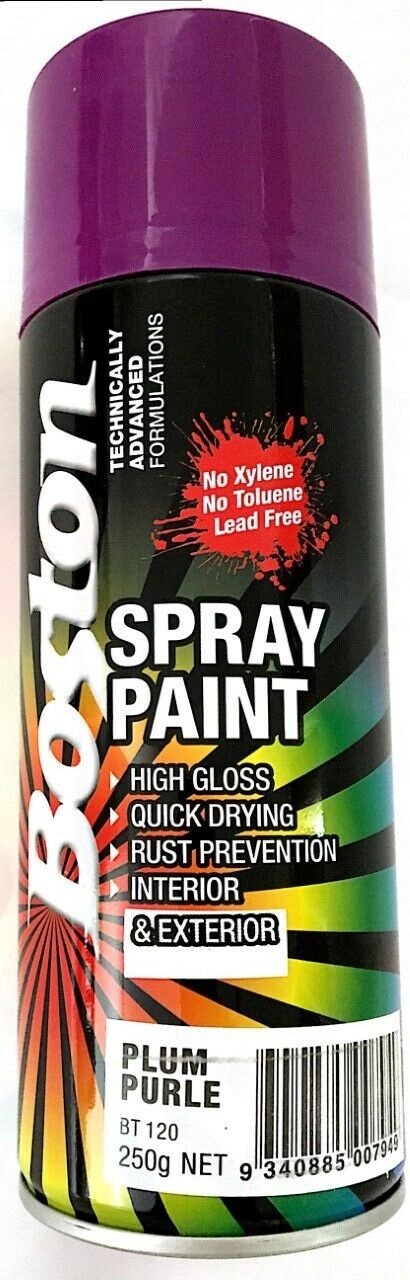 Boston Spray Paint Cans 250G High Quality & Available in 23 Colours ...