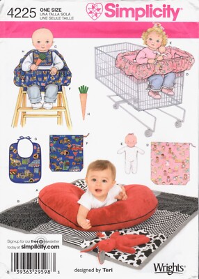 Baby Accessories, Simplicity Sewing Pattern 4225 Seat Covers, Toys ...