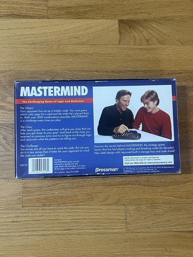 Vintage Mastermind Codebreaker Logic Board Game 1996 Pressman Retro | eBay