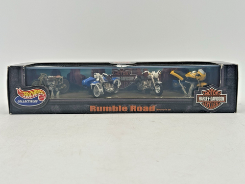 Hot Wheels Collectibles Rumble Road Harley Davidson Motorcycle 4pk -1: ...