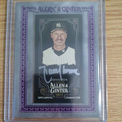 Randy Johnson 2024 Topps Allen & Ginter X Framed Mini Autograph /25 ...