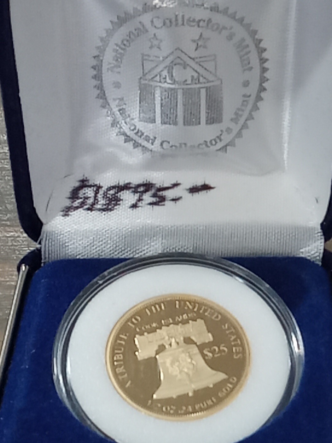 2018 $25 GOLD COOK ISLANDS 1/2 OZ .24 PURE LIBERTY BELL GOLD COIN (0.12 ...