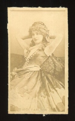 1888 N45 Type 8 Allen & Ginter Virginia Brights #66 Miss Carlton ...