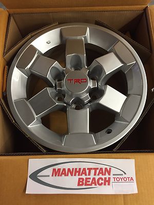 2007-2015 FJ CRUISER NEW FACTORY TRD 16" ALLOY 6 SPOKE SILVER WHEEL ...